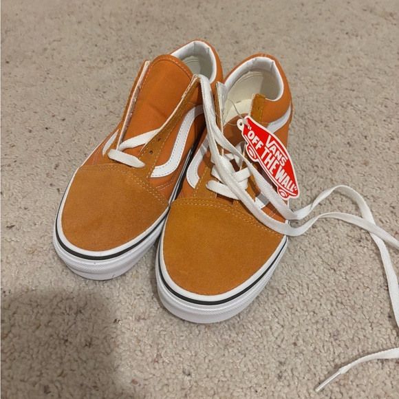 Vans | Shoes | Vans Classic Mustard Yellow Orange And White Sneakers ...
